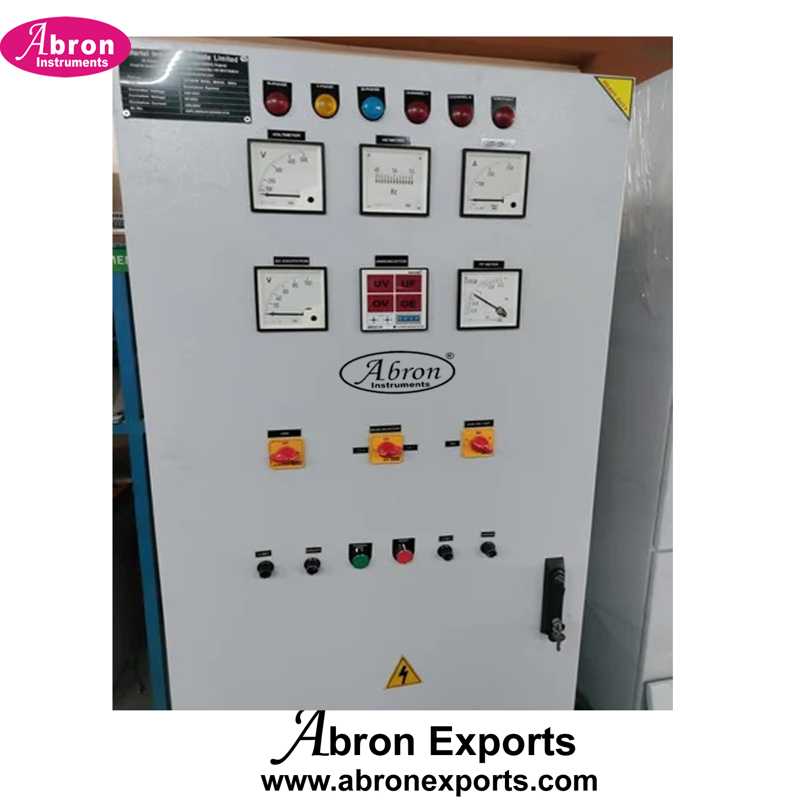 Motor DC Motor Starter Panel 3 Phase With Dial Type Voltmeter Ammeter ...