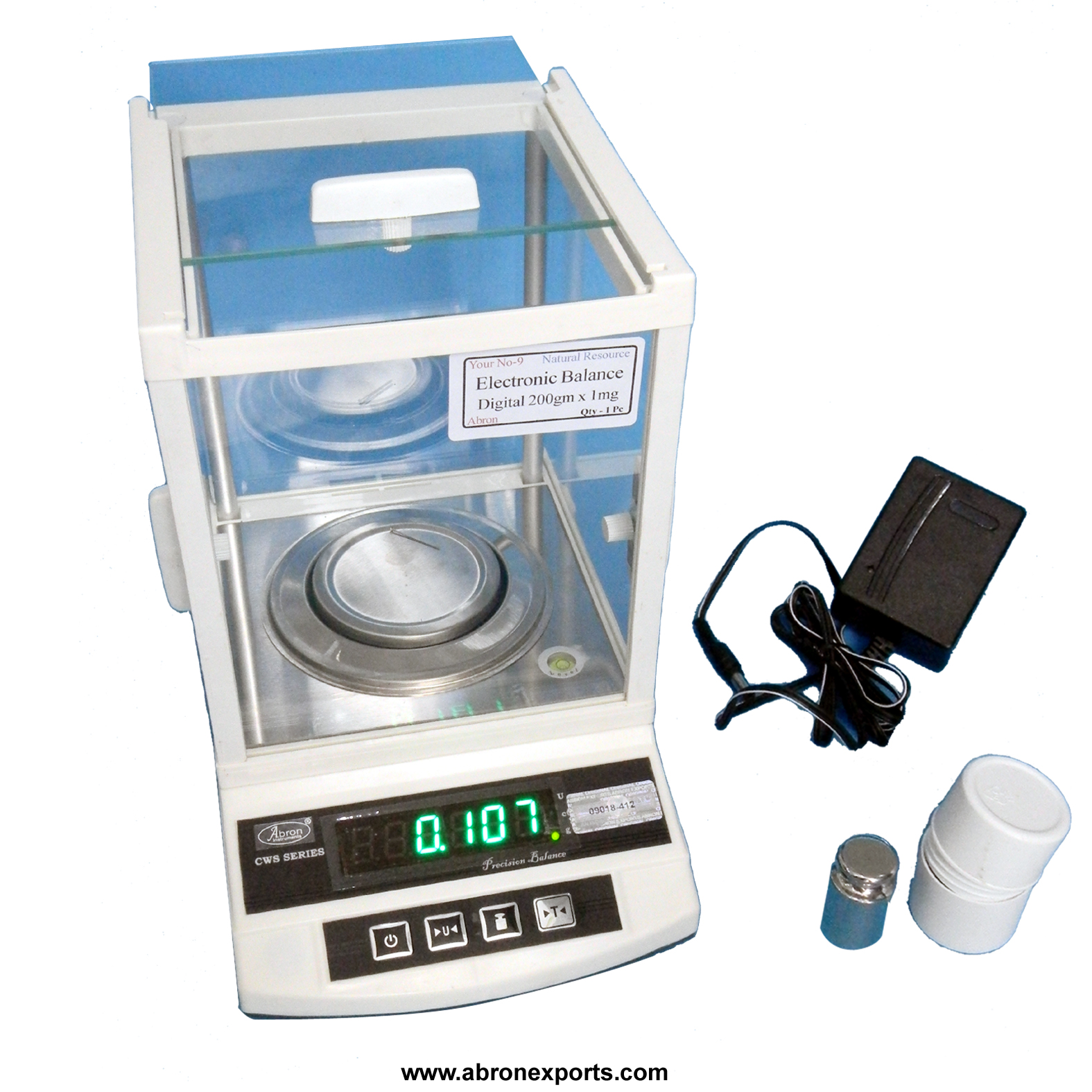 Digital balance 210gm 1mg 001gm led with air shield with battery abron ...